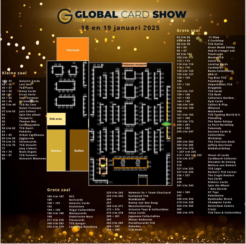 Global Card Show - Floorplan (plattegrond)